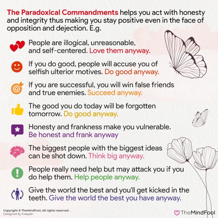 10 Paradoxical Commandments | Kent Keith Paradoxical Commandments